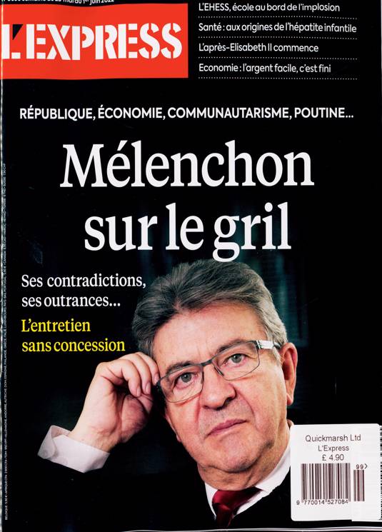 L Express Magazine Subscription | Buy at Newsstand.co.uk | French