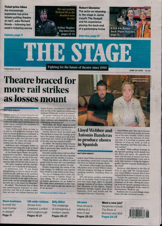 Stage Magazine Subscription | Buy at Newsstand.co.uk | Theatre & Dance