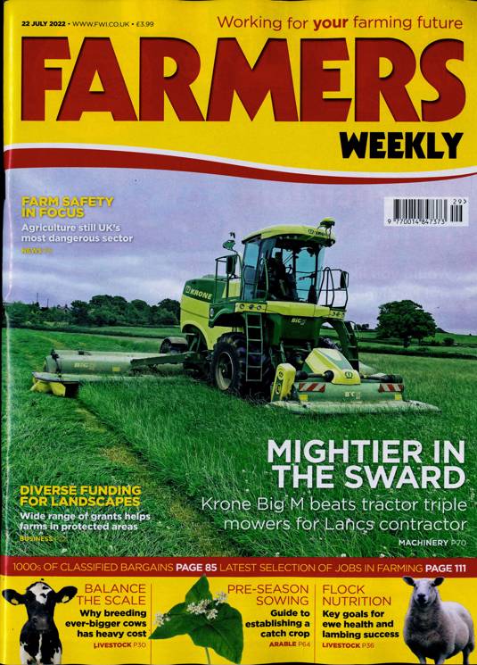 Farmers Weekly Magazine Subscription | Buy at Newsstand.co.uk | Agriculture