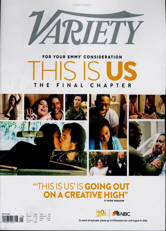 Variety Magazine Subscription | Buy at Newsstand.co.uk | Media