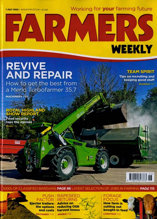 Farmers Weekly Magazine Subscription | Buy at Newsstand.co.uk | Agriculture