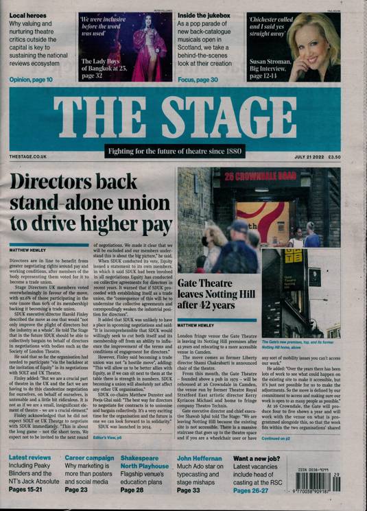 Stage Magazine Subscription | Buy at Newsstand.co.uk | Theatre & Dance