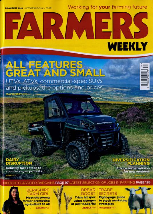 Farmers Weekly Magazine Subscription | Buy at Newsstand.co.uk | Agriculture