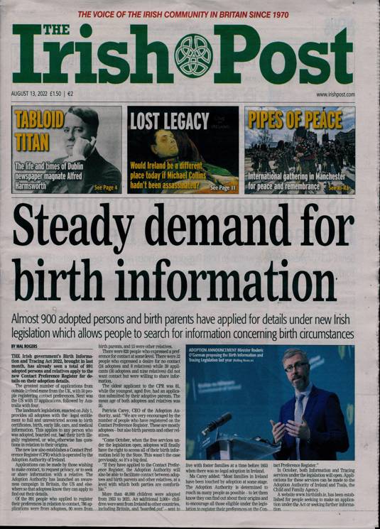 Irish Post Magazine Subscription | Buy at Newsstand.co.uk | Other Overseas