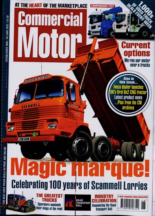 Commercial Motor Magazine Subscription | Buy at Newsstand.co.uk | Trucking