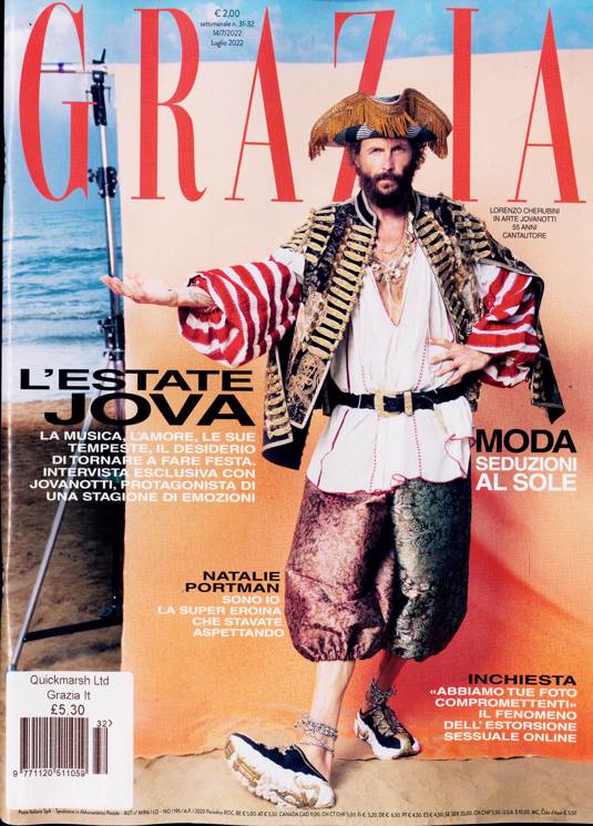Grazia Italian Wkly Magazine Subscription | Buy at Newsstand.co.uk ...