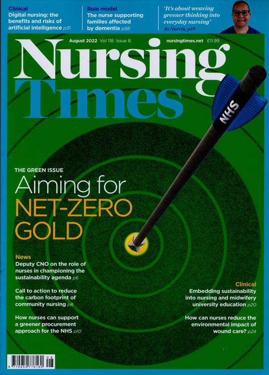 Nursing Times Magazine Subscription | Buy at Newsstand.co.uk | Health ...