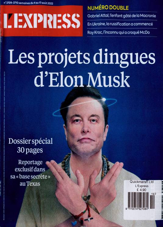 L Express Magazine Subscription | Buy at Newsstand.co.uk | French