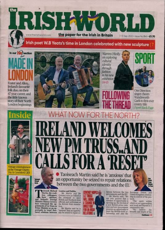 Irish World Magazine Subscription | Buy at Newsstand.co.uk | UK Current ...