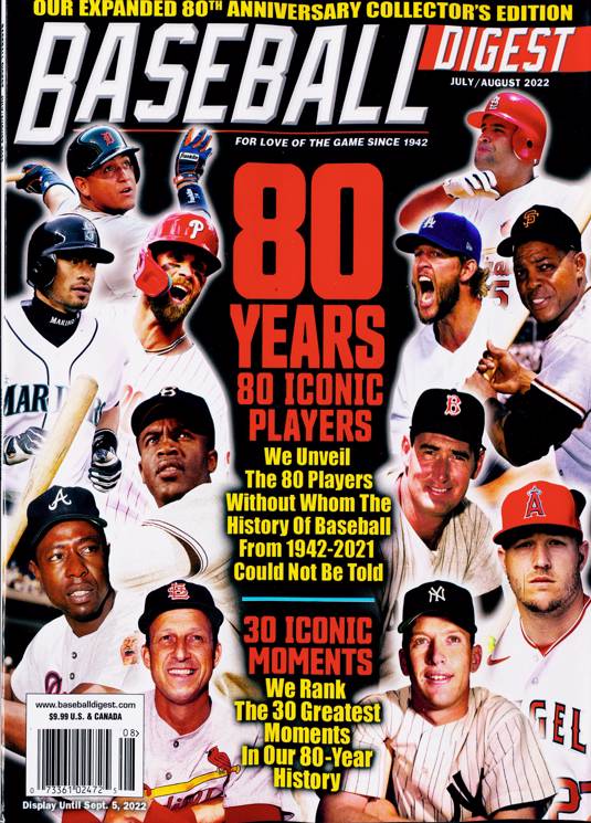 Baseball Digest Magazine Subscription | Buy at Newsstand.co.uk | US ...