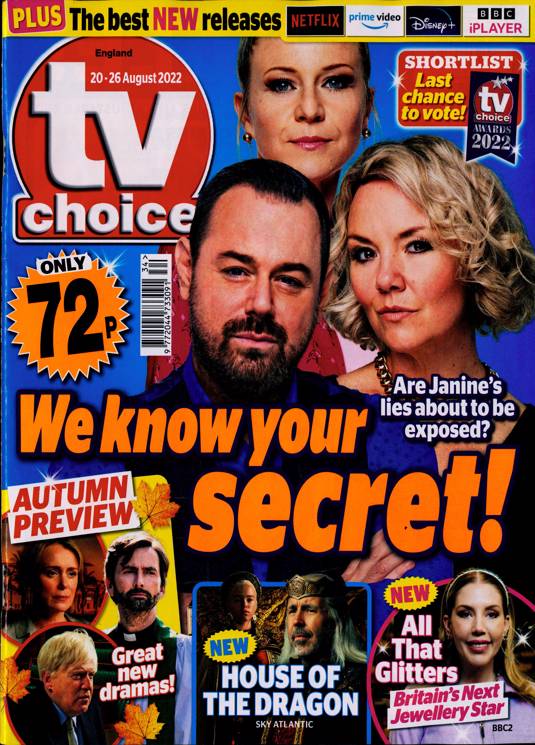 Tv Choice England Magazine Subscription | Buy at Newsstand.co.uk | TV ...