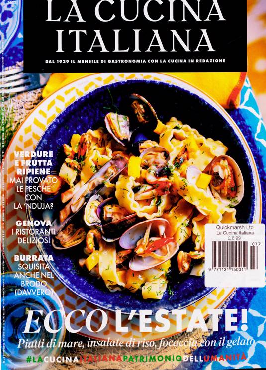 La Cucina Italiana Magazine Subscription | Buy at Newsstand.co.uk | Italian