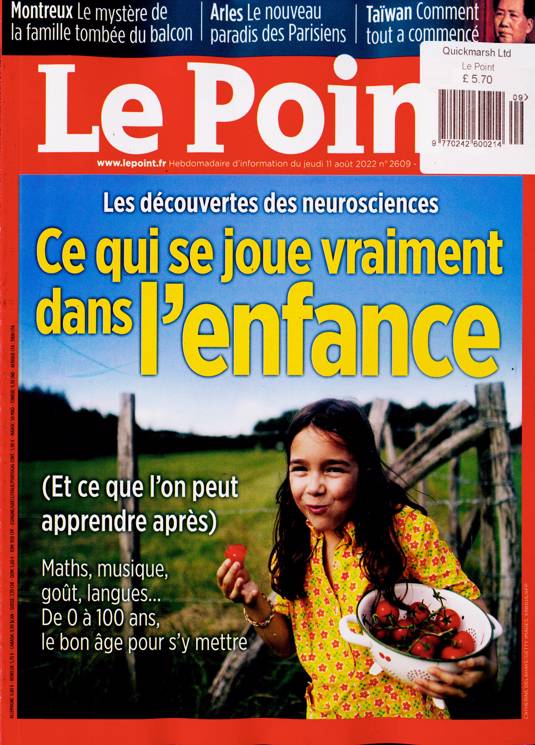 Le Point Magazine Subscription | Buy at Newsstand.co.uk | French