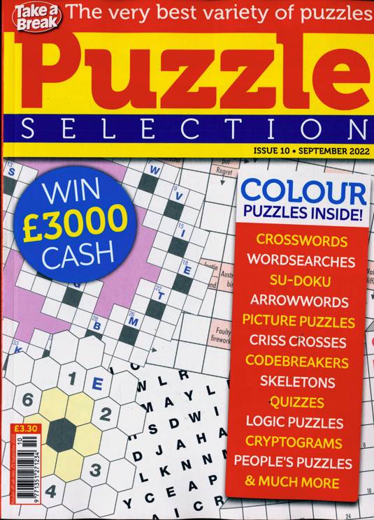 Take A Break Puzzle Selection Magazine Subscription | Buy at Newsstand ...