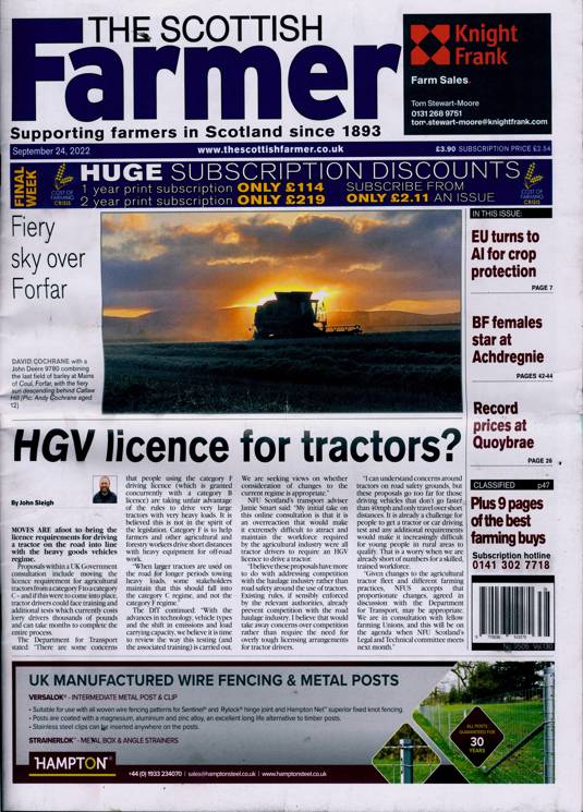 Scottish Farmer Magazine Subscription | Buy at Newsstand.co.uk ...