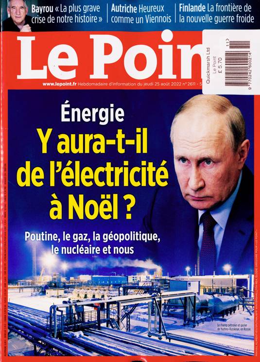 Le Point Magazine Subscription | Buy at Newsstand.co.uk | French