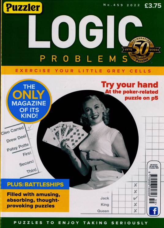 Puzzler Logic Problems Magazine Subscription | Buy at Newsstand.co.uk ...