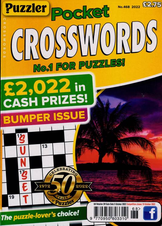 Puzzler Pocket Crosswords Magazine Subscription | Buy at Newsstand.co ...