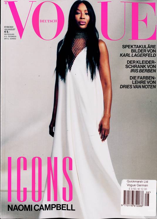 Vogue German Magazine Subscription | Buy at Newsstand.co.uk | German