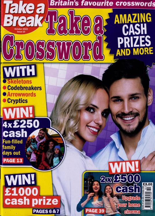 Take A Crossword Magazine Subscription | Buy at Newsstand.co.uk | Crossword