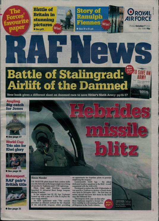 Raf News Magazine Subscription | Buy at Newsstand.co.uk | Military