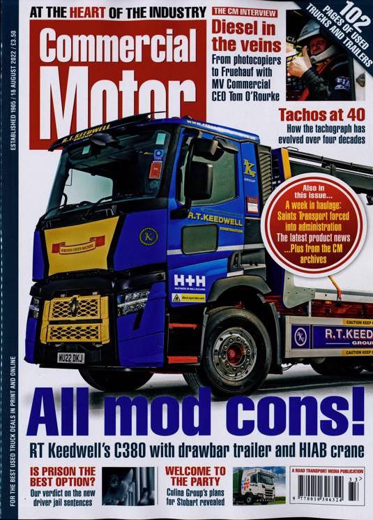 Commercial Motor Magazine Subscription | Buy at Newsstand.co.uk | Trucking