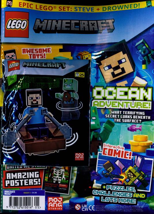 Lego Minecraft Magazine Subscription | Buy at Newsstand.co.uk | Primary ...