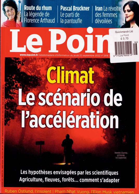 Le Point Magazine Subscription | Buy at Newsstand.co.uk | French