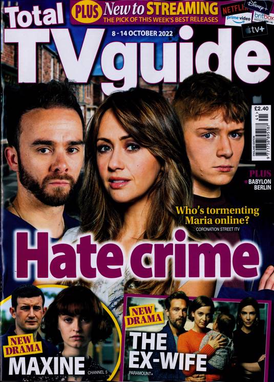 Total Tv Guide England Magazine Subscription | Buy at Newsstand.co.uk ...