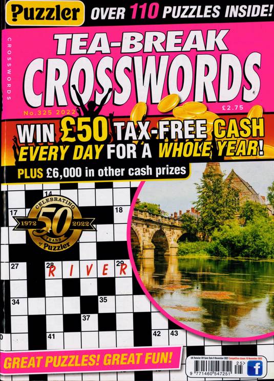 Puzzler Tea Break Crosswords Magazine Subscription | Buy at Newsstand ...
