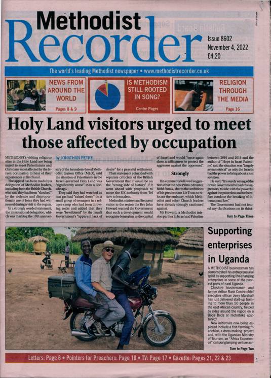 Methodist Recorder Magazine Subscription | Buy at Newsstand.co.uk ...