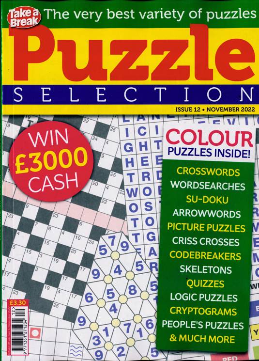 Take A Break Puzzle Selection Magazine Subscription | Buy at Newsstand ...