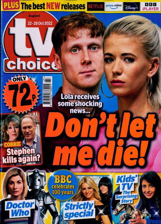Tv Choice England Magazine Subscription | Buy at Newsstand.co.uk | TV ...