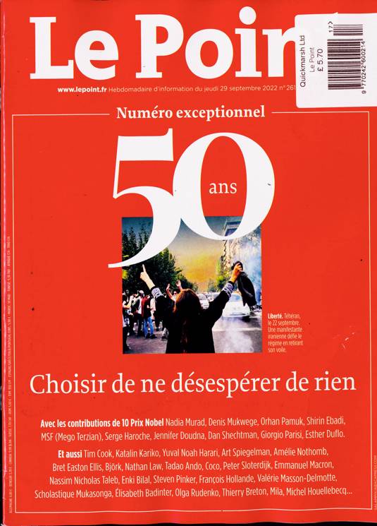 Le Point Magazine Subscription | Buy at Newsstand.co.uk | French