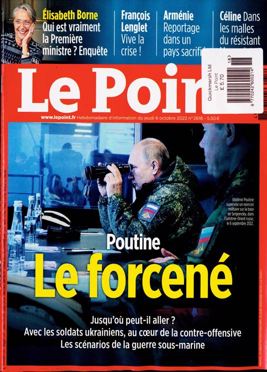 Le Point Magazine Subscription | Buy at Newsstand.co.uk | French