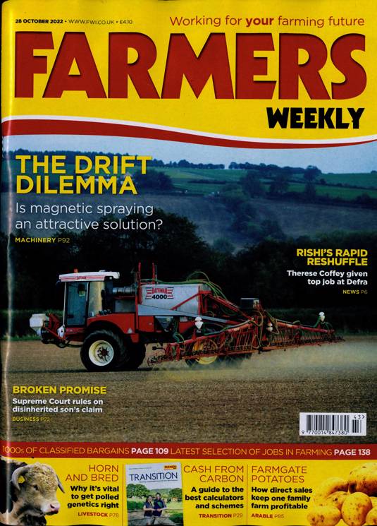 Farmers Weekly Magazine Subscription | Buy at Newsstand.co.uk | Agriculture