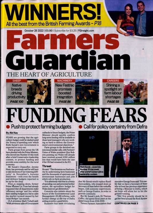 Farmers Guardian Magazine Subscription | Buy at Newsstand.co.uk ...