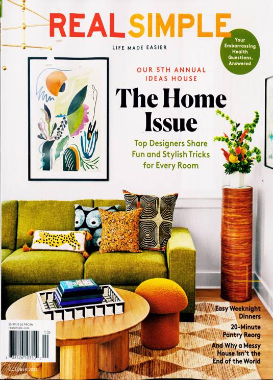 Real Simple Magazine Subscription | Buy at Newsstand.co.uk | Cooking & Food