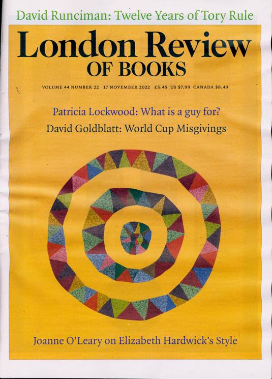 London Review Of Books Magazine Subscription | Buy at Newsstand.co.uk ...
