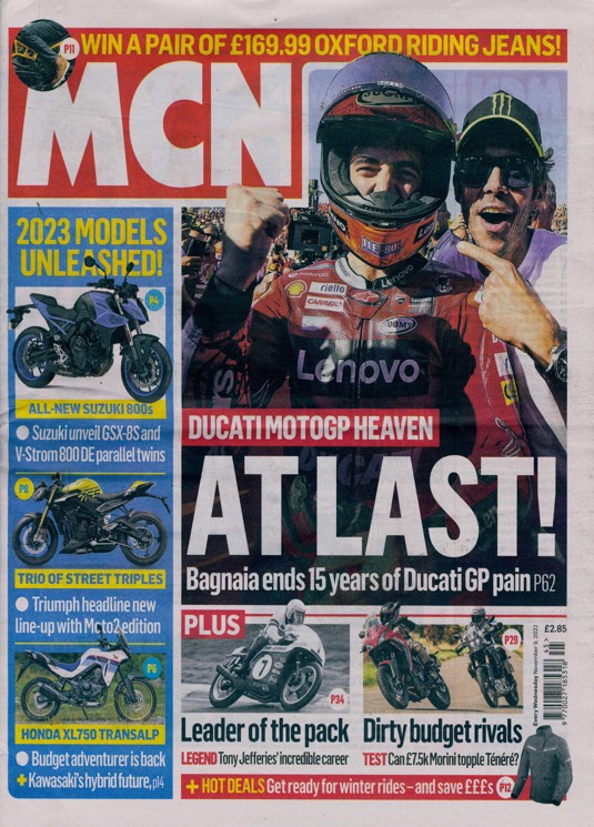 Motorcycle News Magazine Subscription | Buy at Newsstand.co.uk ...