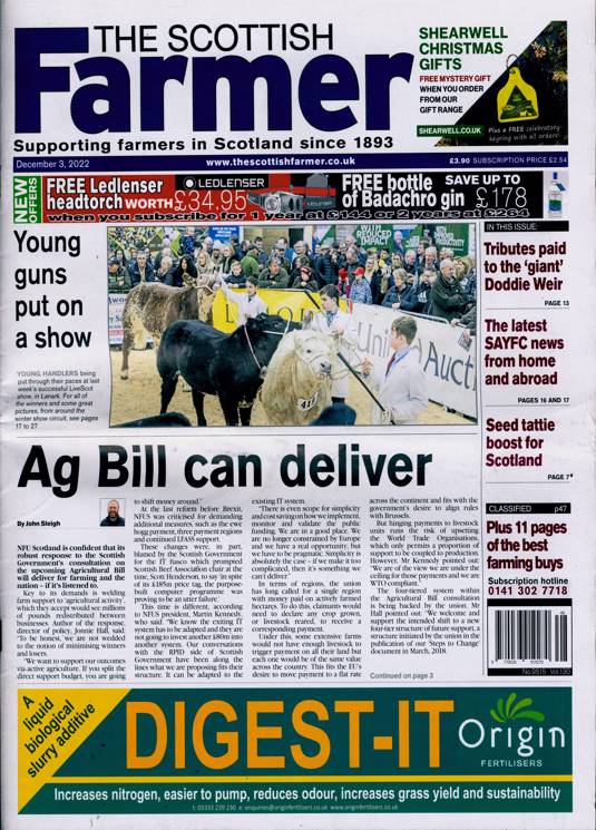 Scottish Farmer Magazine Subscription | Buy at Newsstand.co.uk ...