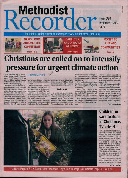 Methodist Recorder Magazine Subscription | Buy at Newsstand.co.uk ...