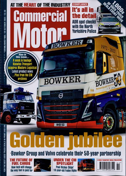 Commercial Motor Magazine Subscription | Buy at Newsstand.co.uk | Trucking