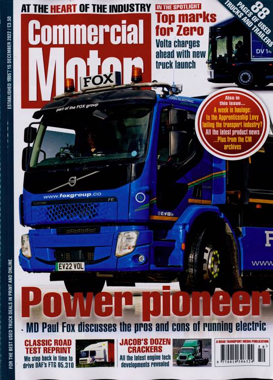Commercial Motor Magazine Subscription | Buy at Newsstand.co.uk | Trucking