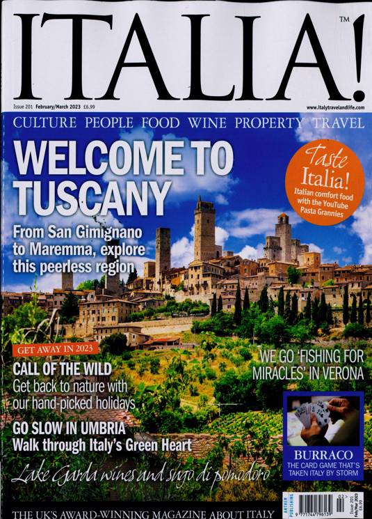 Italia! Magazine Subscription | Buy at Newsstand.co.uk | Holiday & Travel