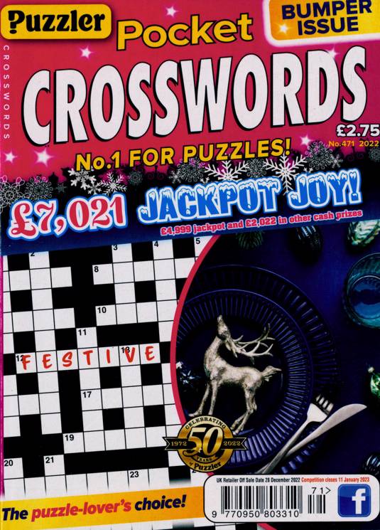 Puzzler Pocket Crosswords Magazine Subscription | Buy at Newsstand.co ...