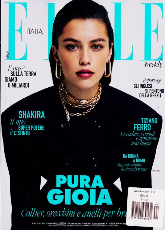 Elle Italian Magazine Subscription | Buy at Newsstand.co.uk | Italian