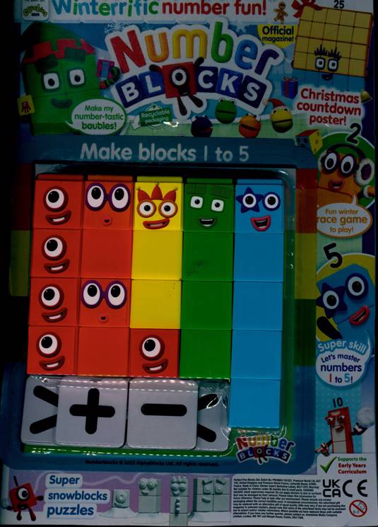 Numberblocks Magazine Subscription | Buy at Newsstand.co.uk | Pre School