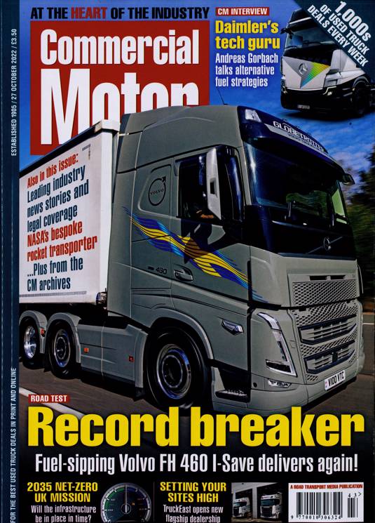 Commercial Motor Magazine Subscription | Buy at Newsstand.co.uk | Trucking