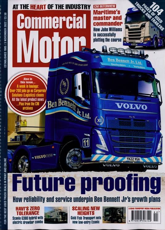 Commercial Motor Magazine Subscription | Buy at Newsstand.co.uk | Trucking